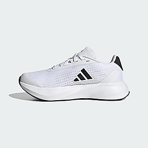 adidas Duramo SL Sneaker, White/Core Black/Grey, 2 US Unisex Little Kid