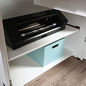 Sauder Miscellaneous Storage Craft & Sewing Armoire, L: 35.11" x W: 21.81" x H: 61.58", Glacier White finish