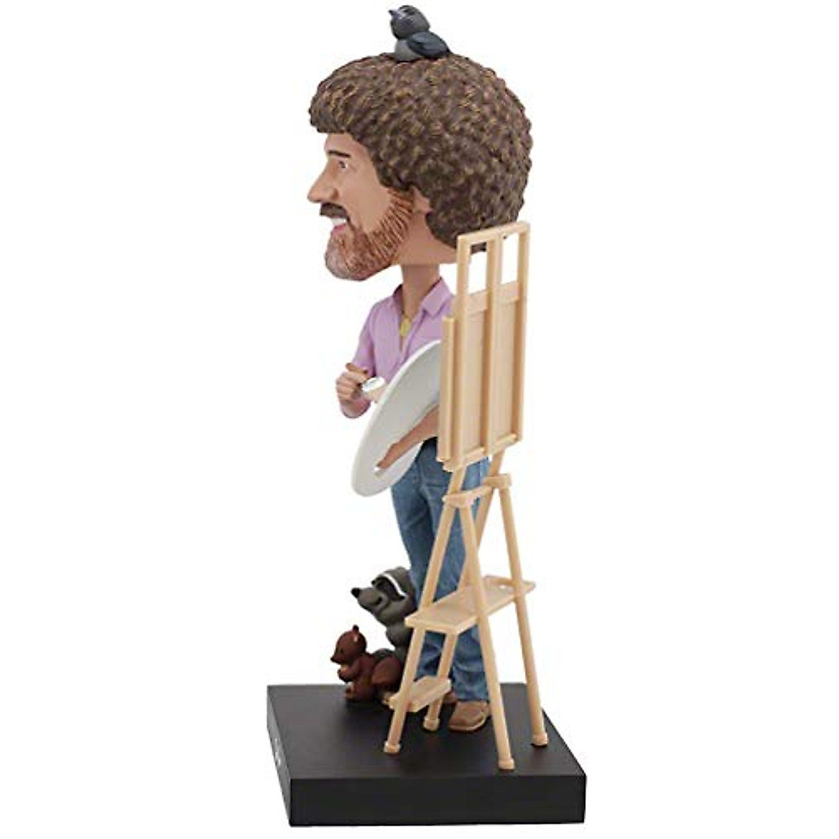 Royal Bobbles Bob Ross Bobblehead, Premium Polyresin Lifelike Figure, Unique Serial Number, Exquisite Detail
