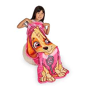 Paw Patrol Blanket - Plush, Skye Themed Slumber Pal Wearable Toddler Blanket - Soft, Cuddly, and Cozy Blanket Design, Extra Comfy, Ages 3-5