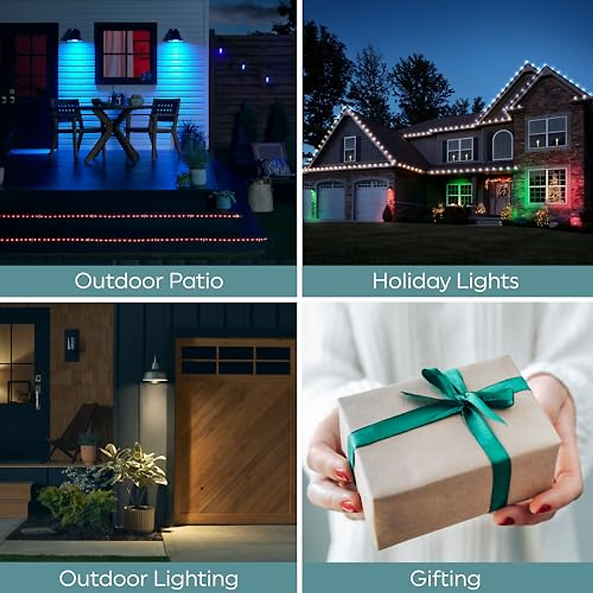 GE LED+ Color Changing PAR38 Outdoor LED Light Bulbs with Remote, 15 Watts, Outdoor Rated Floodlight (3 Pack)
