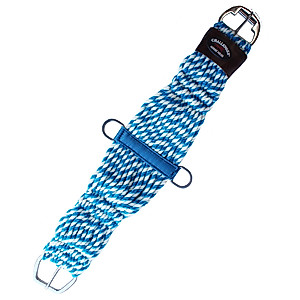 CHALLENGER Horse 28" Western 27 Strand Double Weave Two-Tone Mohair Roper Cinch 97RT12-28