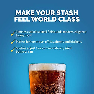 NewAir Beverage Refrigerator Cooler | 126 Cans Free Standing with Right Hinge Glass Door | Mini Fridge Beverage Organizer Perfect For Beer & Camco 20.5-Inches x 24-Inches Dishwasher Drain Pan