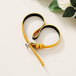 Toddler Girls Dress Halter Dots 3-Layer Pleated Party Dress Chiffon One-Piece A-line Dress with Belt and Headband Summer Outfits (Yellow dots Girls Dress, 4_Years)