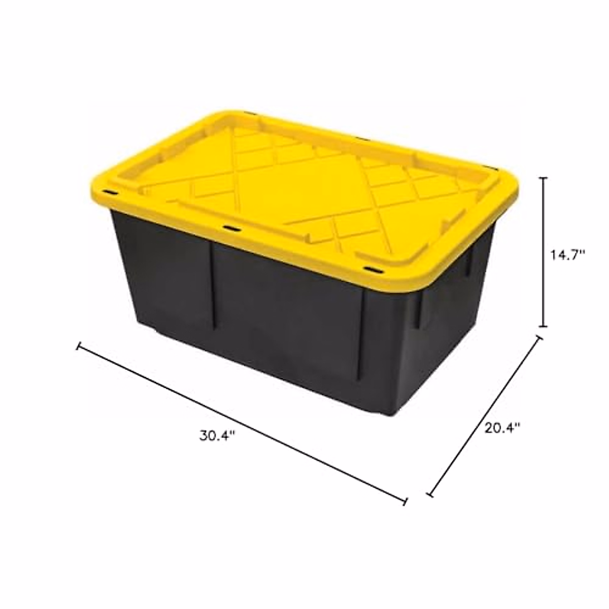 Generic 27 Gallon Storage Containers - Stackable Storing Bins (4 Pack), 743429