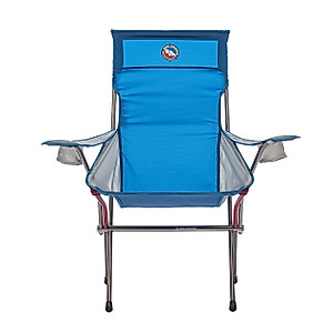 Big Agnes Big Six Armchair - High & Wide Luxury Camp Chair, Blue/Gray