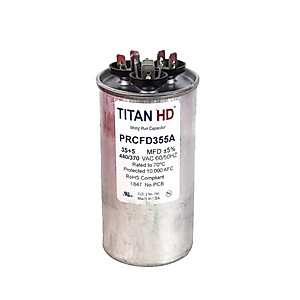 Packard PRCFD355A Motor Run Capacitor Oval/MFD: 35/5 / Volts: 440