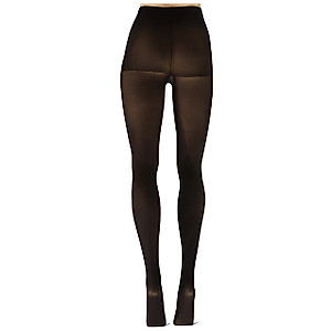 Hanes Silk Reflections Women's Opaque Control Top XTEMP Tights, Black, Small