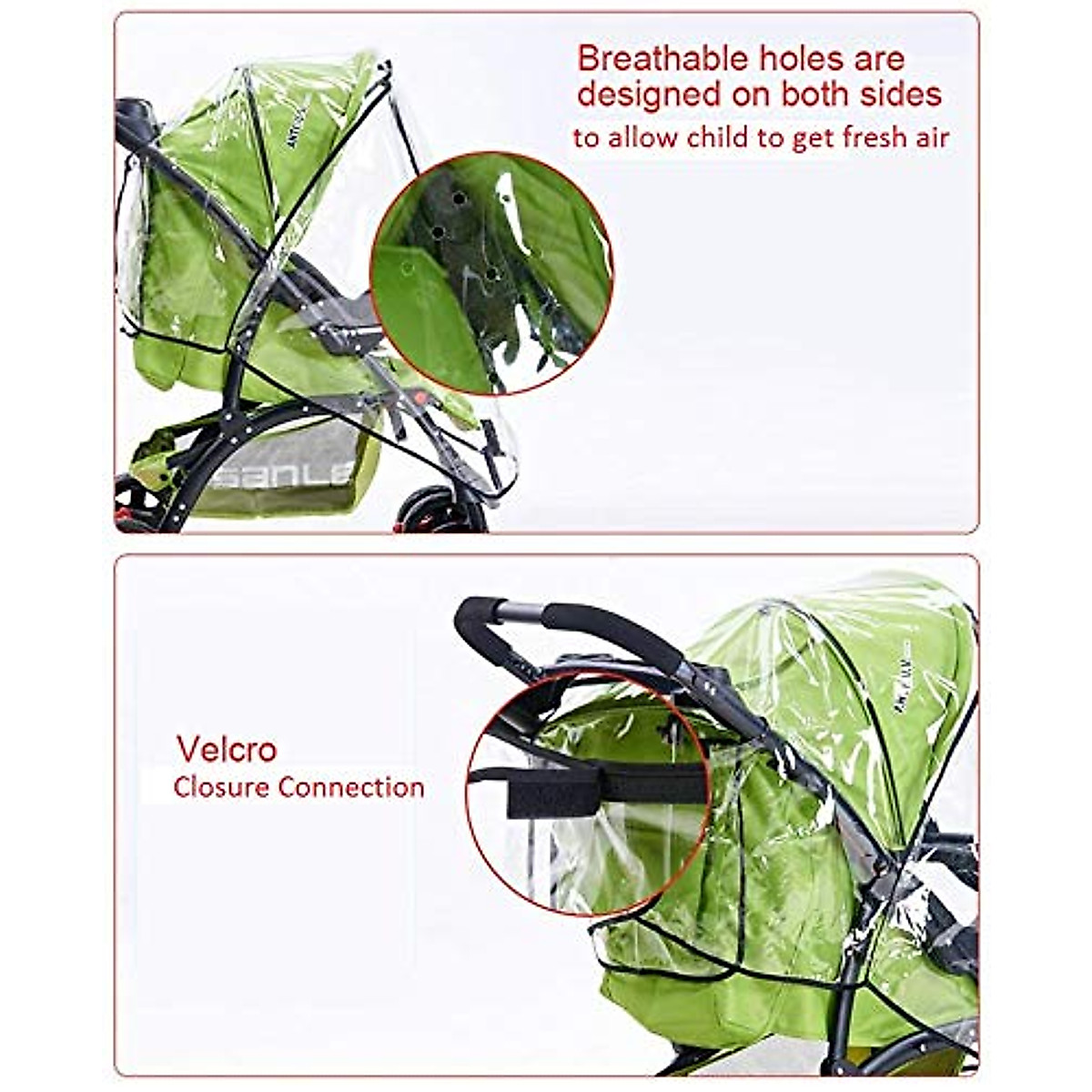 Replacement Parts/Accessories to fit Silver Cross Stroller Products for Babies, Toddlers, and Children (Rain Cover B)