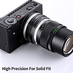 K&F Concept Lens Mount Adapter OM-L Manual Focus Compatible with Olympus OM SLR Lens to L Mount Camera Body