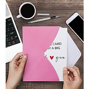 Funny Thank You Card for Friend Him Her, Humor Thank You Card for Men Women, Thank You Gifts Card for Teacher Boss, A Little Card to Say A Big Thank You