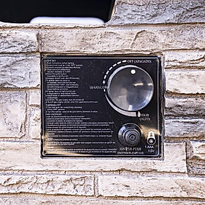 Bond Manufacturing 63172 Newcastle Propane Firebowl Column Realistic Look Firepit Heater Lava Rock 40,000 BTU Outdoor Gas Fire Pit 20 lb, Pack of 1, Natural Stone