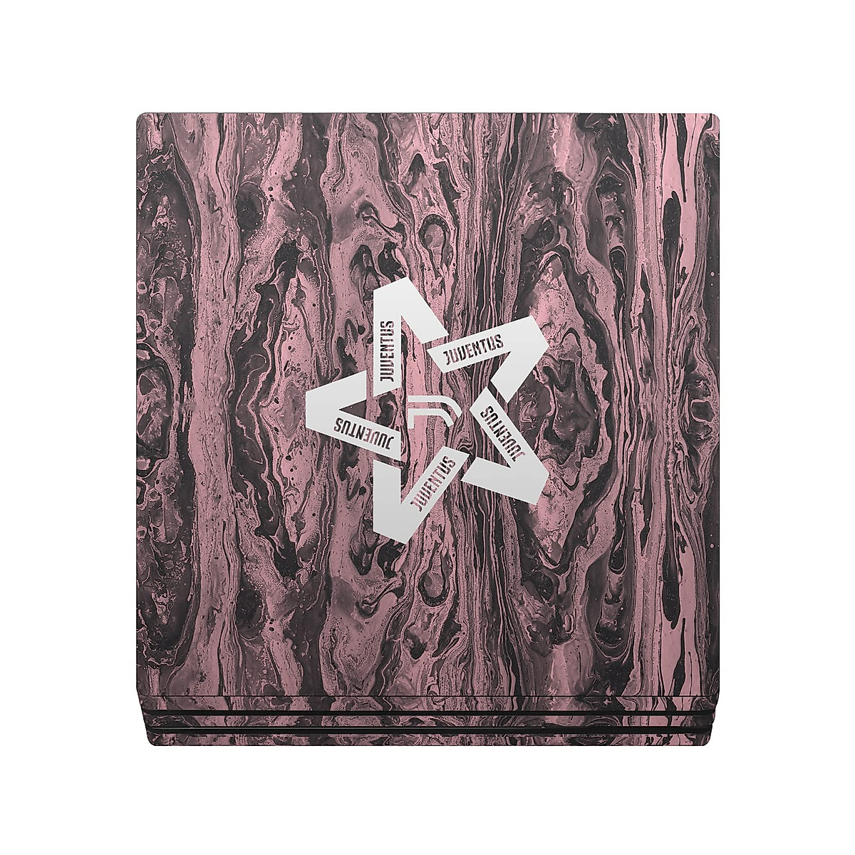 Head Case Designs Officially Licensed Juventus Football Club Black & Pink Marble Logo Art Vinyl Sticker Gaming Skin Decal Cover Compatible With Sony PlayStation 4 PS4 Pro Console