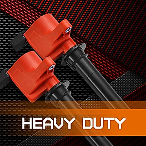 ENA Set of 6 Red Ignition Coil Pack 2001-2008 Compatible with Ford Mercury Mazda Tribute Mariner Escape Five Hundred Freestyle Montego Taurus Sable V6 3.0L Replacement for DG500 DG513 FD502