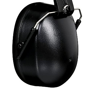 3M Folding Earmuff, Black, NRR 25dB, 1 Count (Pack of 1)