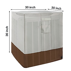 Bekith Air Conditioner Cover for Outside Units, Durable AC Cover for Outdoor Central Unit Square Fits up to 30 x 30 x 36 Inches