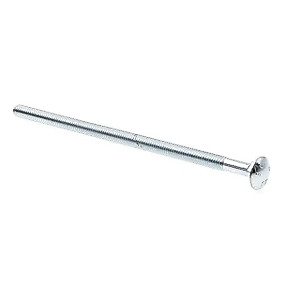 Carriage Bolts 5/16in-18 X 7in A307 Grade A Zinc Plated Steel 10PK