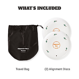 WHYGOLF Golf Alignment Discs - Quickly Adjust Golf Alignment Stick Angles - Versatile Training Aid for Accurate Swing Plane