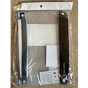 RAMMY Safety Face Shield Mask Clear Protective Full Face Shields Protect Eyes, Nose, Face (Pack of 2)