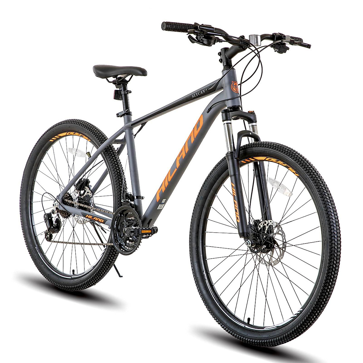 HH HILAND 27.5 inch Mountain Bike 21 Speeds, Lock-Out Suspension Fork, Aluminum 18 inch Frame Hydraulic Disc-Brake for Men Women Mens MTB Bicycle Adlut Bike