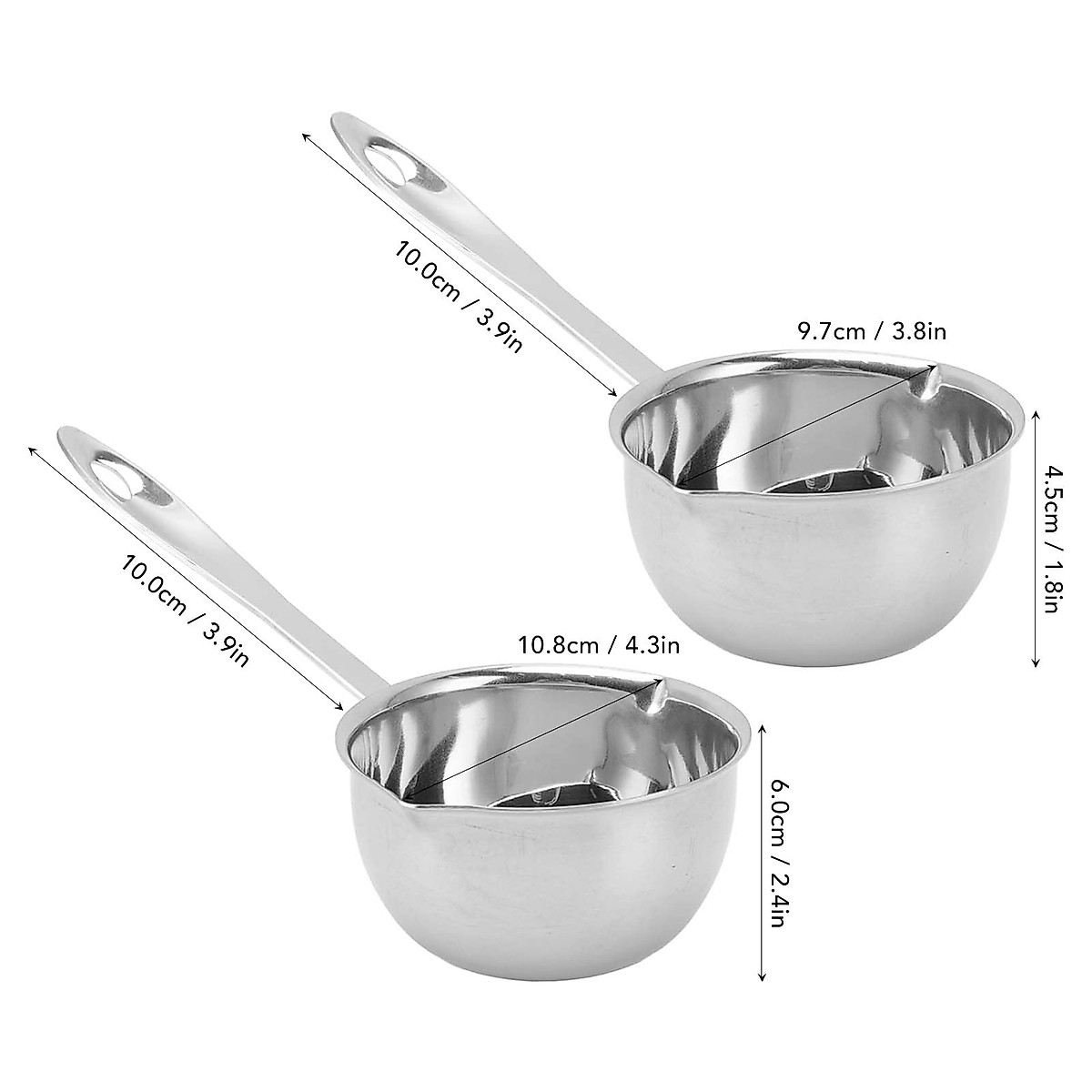 Small Milk Pot,Sauce Pan,Butter Warmer,Butter Melting Pot,All in One Flat Induction Bottom,Stainless Steel Mini Butter Hot Pot,Milk Pan for Boiling Milk,Sauce,Gravies,Pasta(150ML)