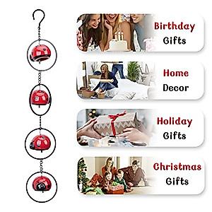 Ceramics Wind Chimes Outdoor, Wind Chime for Outside with Soothing Melodic Tones for Garden Patio Balcony Home Décor Ladybug