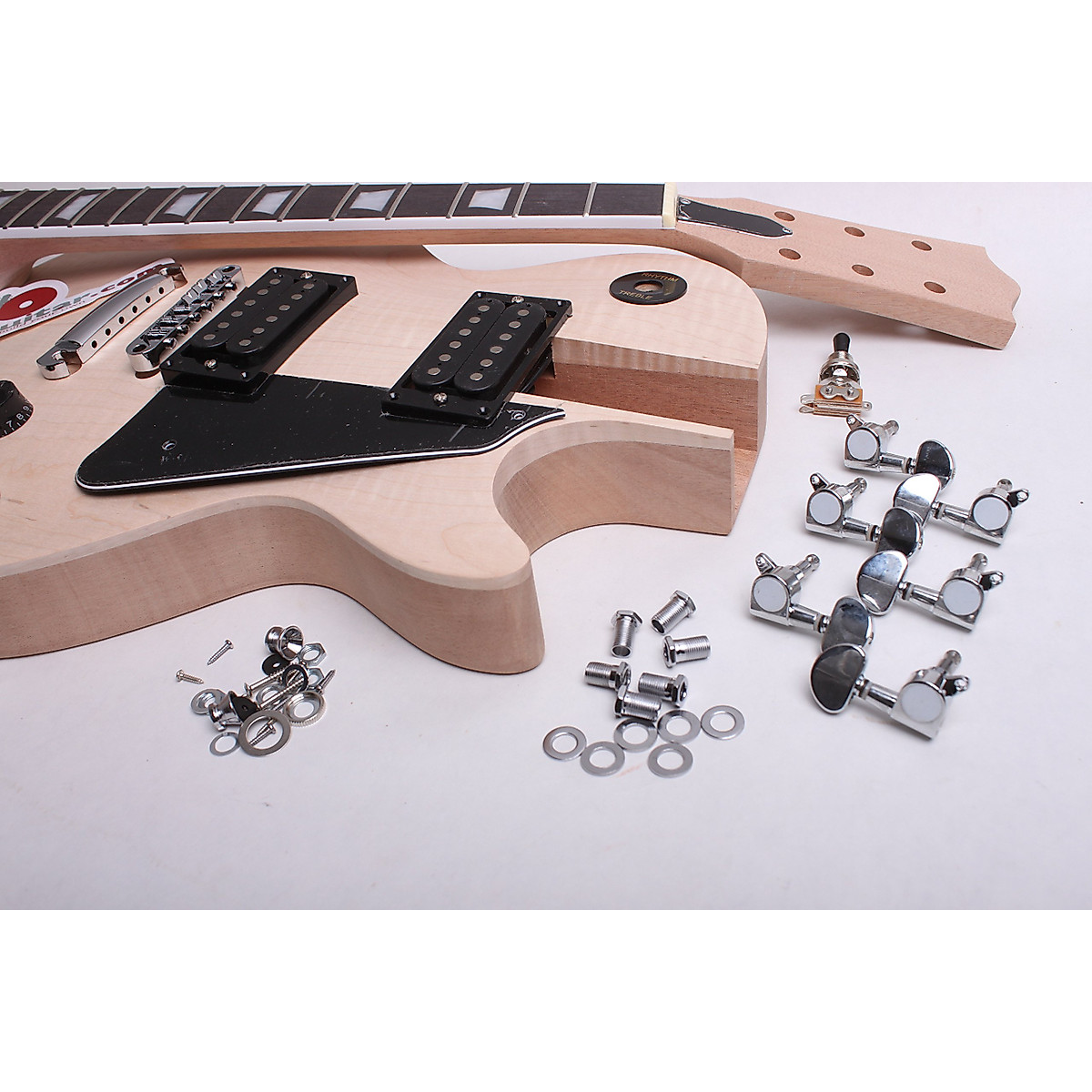 BYOGuitar Guitar Kit LP Standard with Solid Maple Cap