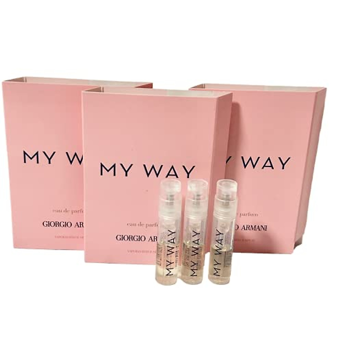 GIORGIO ARMANI My Way Sample Perfume Women Spray 1.2 ml / 0.04 oz - set of 3