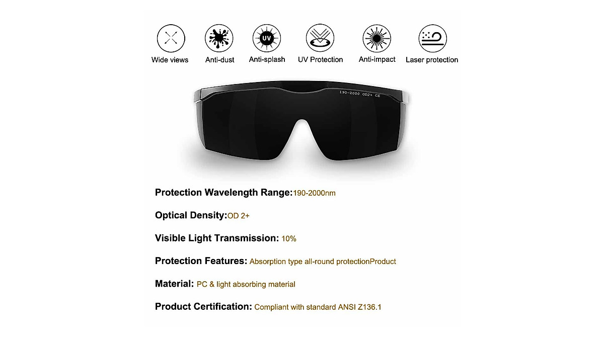 IPL Laser Safety Glasses for Hair Removal & Protection