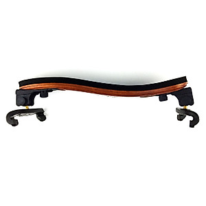 Fiddlerman Wood Violin Shoulder Rest for 4/4 and 3/4 with Collapsible and Height Adjustable Feet