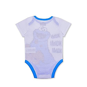 Sesame Street Cookie Monster Baby Boys Bodysuit and Pants Set for Newborn and Infant