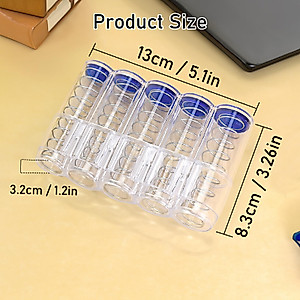 Coin Organizer,Money Boxes,Coin Holder Capsules Coin Changer Dispenser Multi Layer Stackable Large Capacity Coin Storage Tubes Coin Box for Office Bank,Coin Holders for Collectors (Clear)