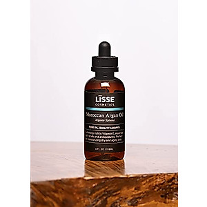 Lisse 100% Pure Moroccan Argan Oil Cosmetic/Therapeutic Grade– Batch Tested and Verified – Premium Quality you can Trust (4 oz)