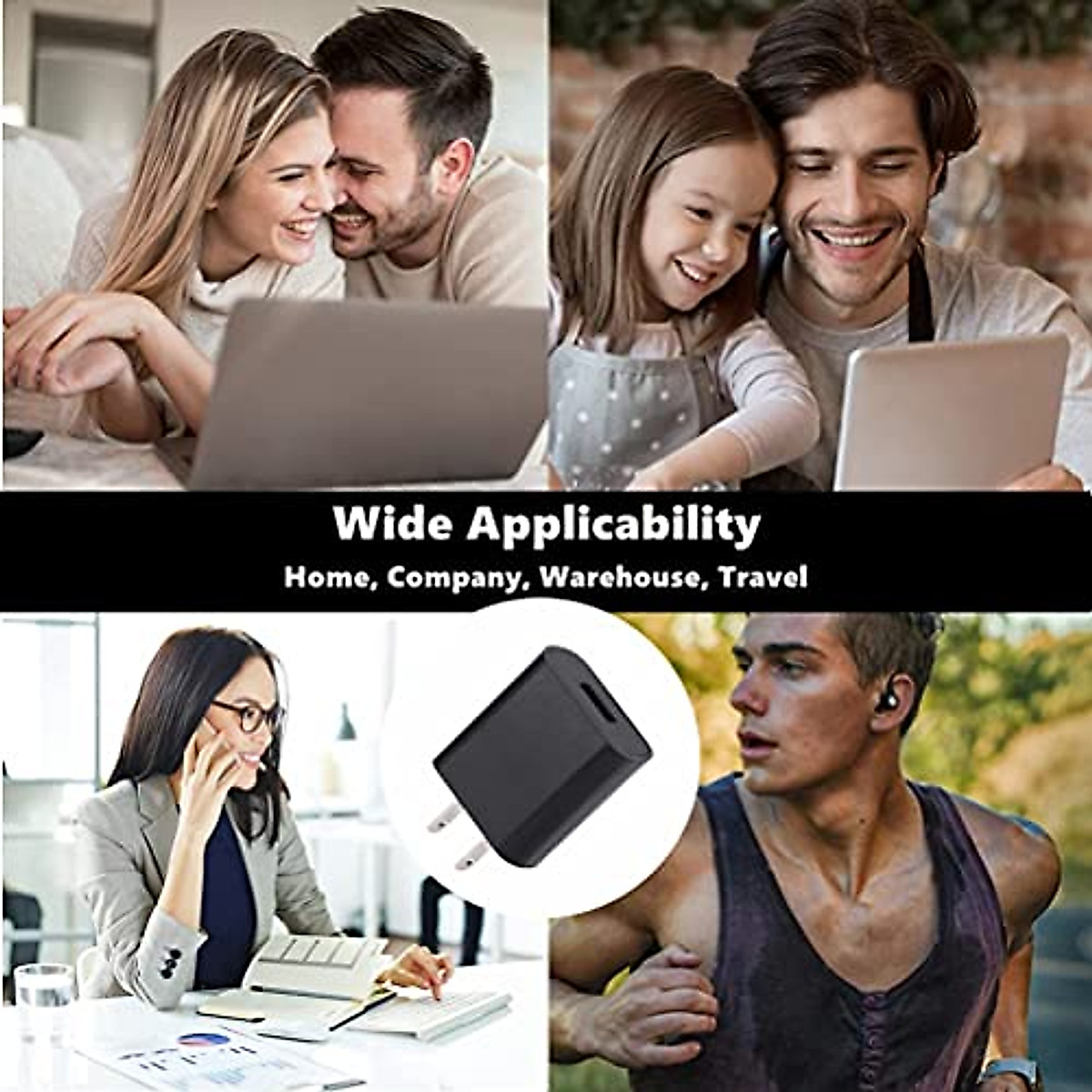 Yuxh One Port USB Charger 5V 1.5A USB Wall Plug 1500mA Wall Charger Compatible with All 5V 1A USB Wall Chargers,UL Listed