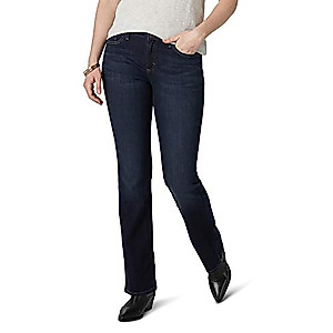 Lee Women's Legendary Mid Rise Bootcut Jean Blackout 12