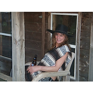 Sharpshooter High Plains Drifter Clint Eastwood Bounty Hunter Black Leather Hat