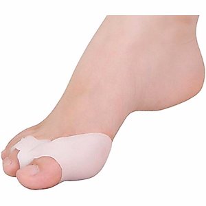 baolaili 1 Pair White Bunion Cushion and Protector Silicone Big Toe and Relieve Bunion Pain Bunion Pads Gel Bunion Corrector Guards Pad Cushion Toe Protector Straightener Toe Separators Realign