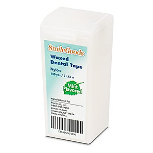 SmileGoods Waxed Dental Tape, 100 yds, Mint Flavored