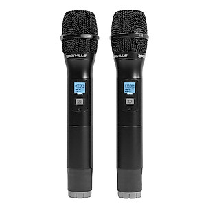RockvilIe RWM3300UA Dual Handheld Microphones for Church Sound Systems
