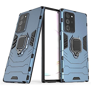 AKABEILA Case for Samsung Galaxy A14 5G Shockproof Silicone Phone Case Heavy Duty Full Body Armour Dual Layer Protective Cover with Finger Ring Kickstand [Support Magnetic Car Mount]
