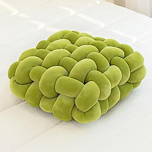 Velvet Chunky Bulky Giant Arm Knitting Yarn - Super Soft Tubular Weight Jumbo Yarn for DIY Crochet Hand Knitting Blanket, Pet Bed, Rugs, Pillow, Handbag (2.2LB - Green)