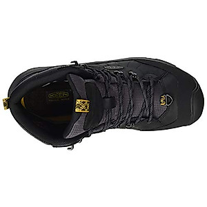 KEEN Men's Revel 4 Mid Height Polar Insulated Waterproof Snow Boots, Black/Magnet, 10