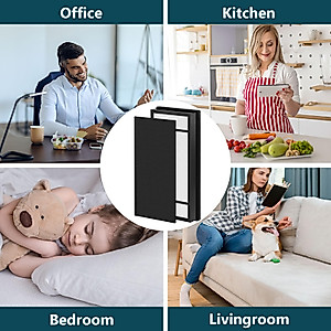 FCFMY 4 Packs HRF-H1 HRF-H2 True HEPA Replacement Filter H Compatible with Honey-Well HPA050 HPA150 HPA060 HPA160 HHT055 HHT155 Air Cleaner Purifier with 8 pcs HRF-B1 Activated Carbon Pre-Filters