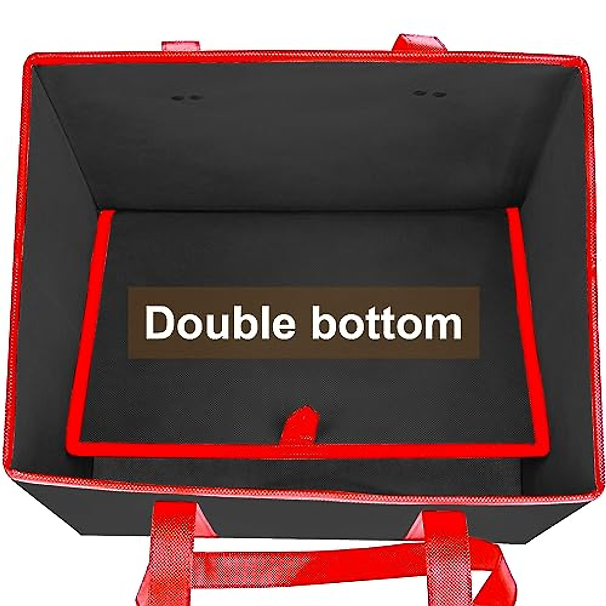 musbus 3-Pack Reusable Grocery Bags Foldable Tote bulk with Reinforced Handles Shopping Bags for Groceries Heavy Duty Large Kitchen with Waterproof Coating Black