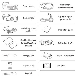 BlackVue DR970X-2CH LTE NA 64GB | 2 Channel 4K LTE Cloud Dashcam | Easy Cloud connectivity with Built-in Nano SIM Card | WiFi GPS, Cloud Connectivity | LTE Dashcam Front and Rear | Made in Korea