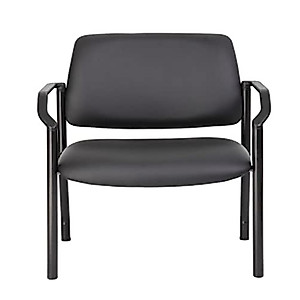Boss Office Products Guest Chair 500 lb. Weight Capacity in Black