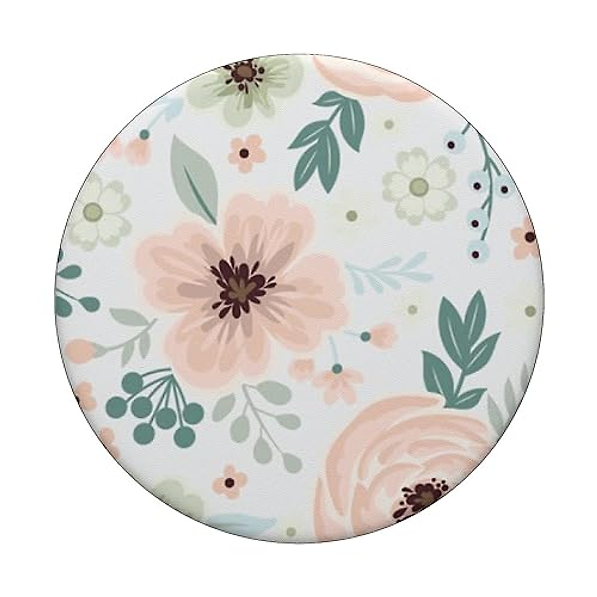 Pink Floral Pattern Phone Popper PopSockets Standard PopGrip