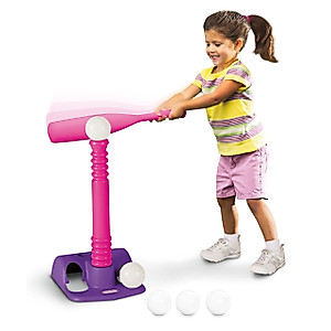 Little Tikes T-Ball Set, Pink, 5 Balls, for Toddlers Ages 18+ Months – Amazon Exclusive
