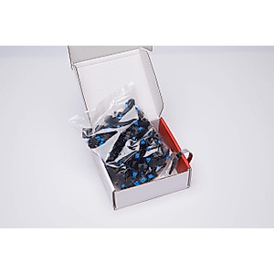 HK Gaming MS-1 Mechanical Key Switches for Mechanical Gaming Keyboards | PCB Mounted | Pre Lubed | 67cN ; Linear (Pro Marlin Blue, 120 Pcs)