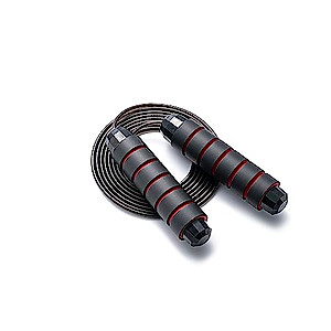 BOOMIBOO Jump Rope, Adjustable Jump Ropes,Skipping Rope Tangle-Free Rapid Speed with Ball Bearings for Women Men Kids,Exercise & Slim Body Jumprope at Home School Gym